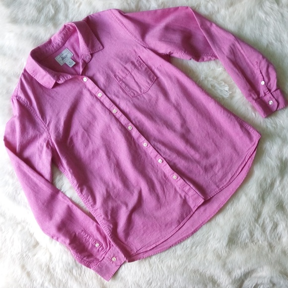Bass | Tops | Bass Pink Cotton Button Down Collared Shirt M | Poshmark